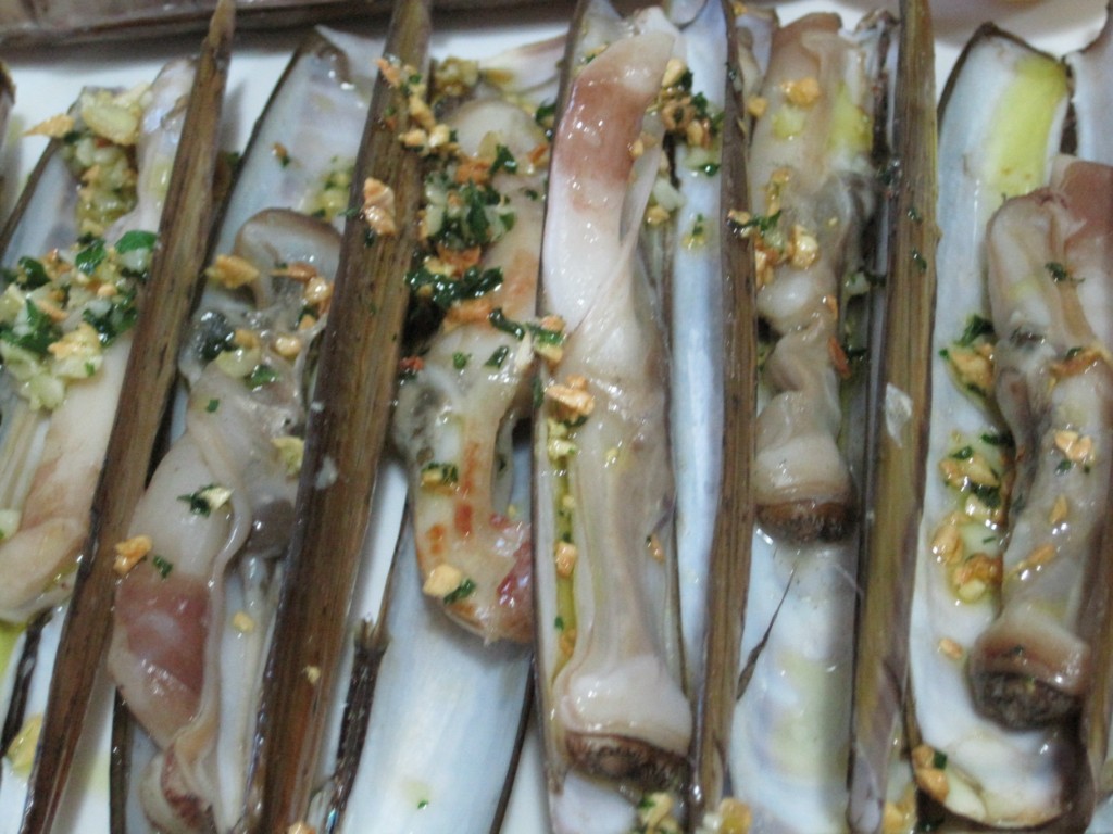 la cocina de aficionado: Navajas a la plancha